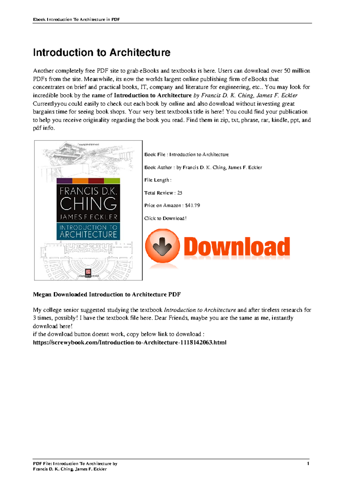 Introduction-To-Architecture - Ebook Introduction To Architecture in PDF PDF File: Introduction ...