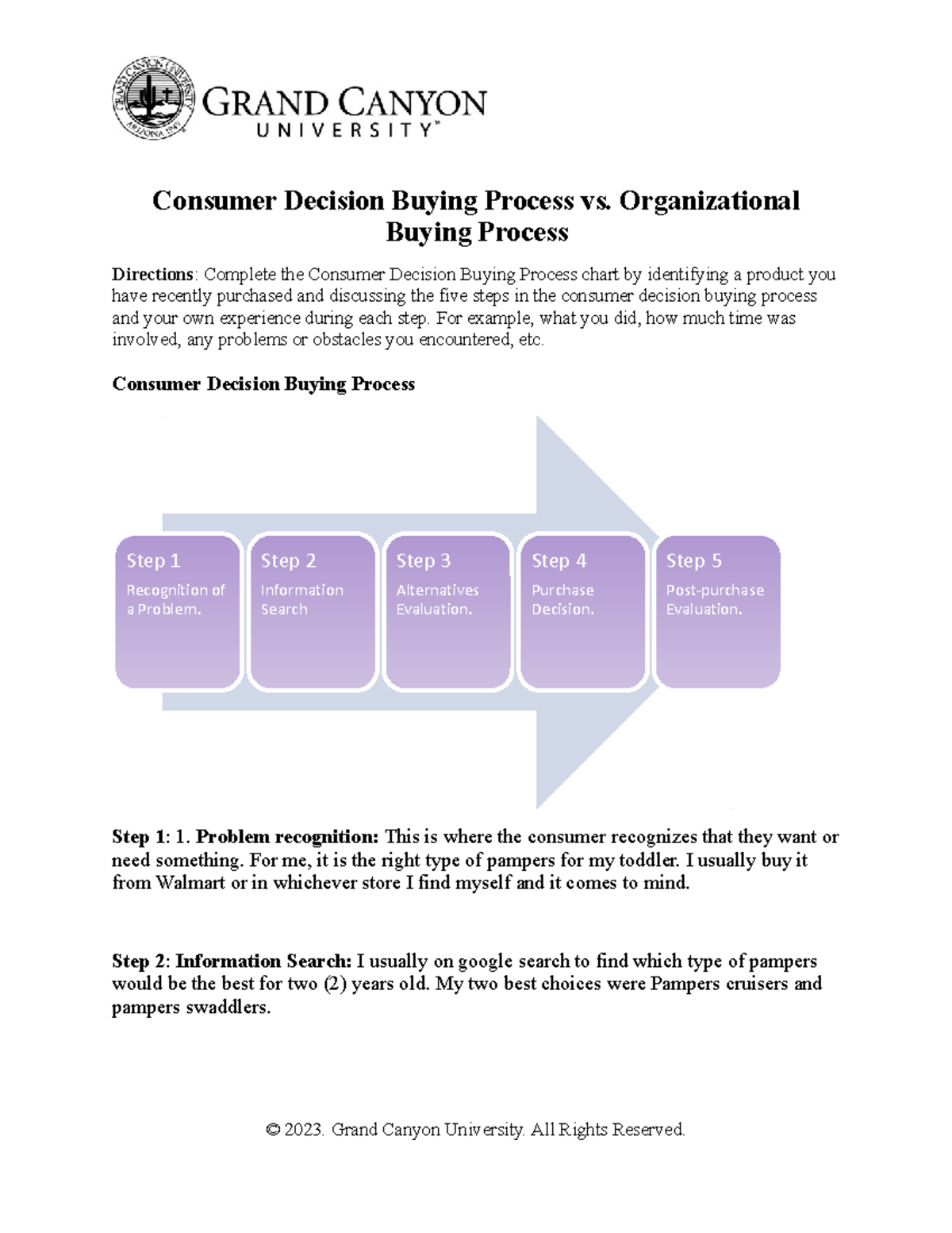 MKT 315 RS T2 Consumer Decision Buying Process vs Organization Buying ... MKT 315 RS T2 Consumer Decision Buying Process vs Organization Buying ...