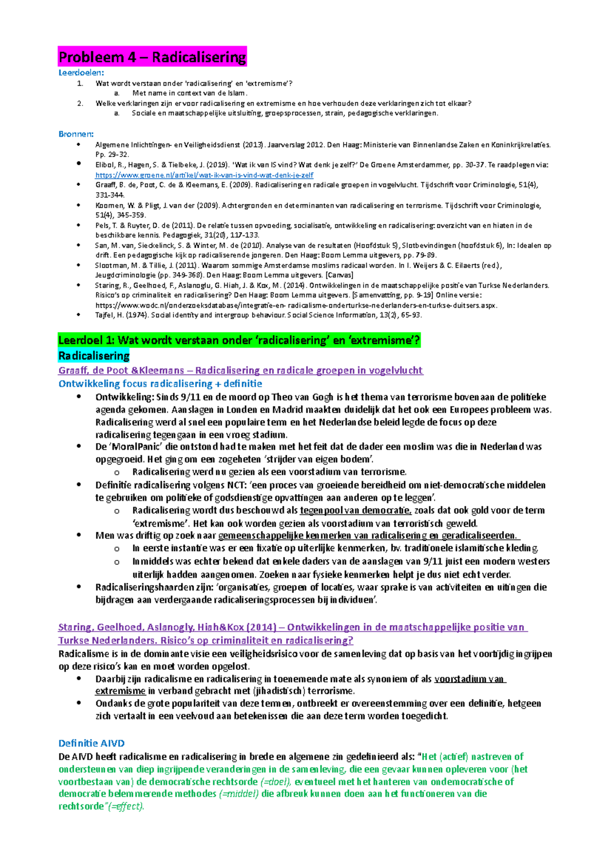 Probleem 4 Migratie, Diversiteit en Criminaliteit werkgroep 2020-2021 - Probleem 4 ...