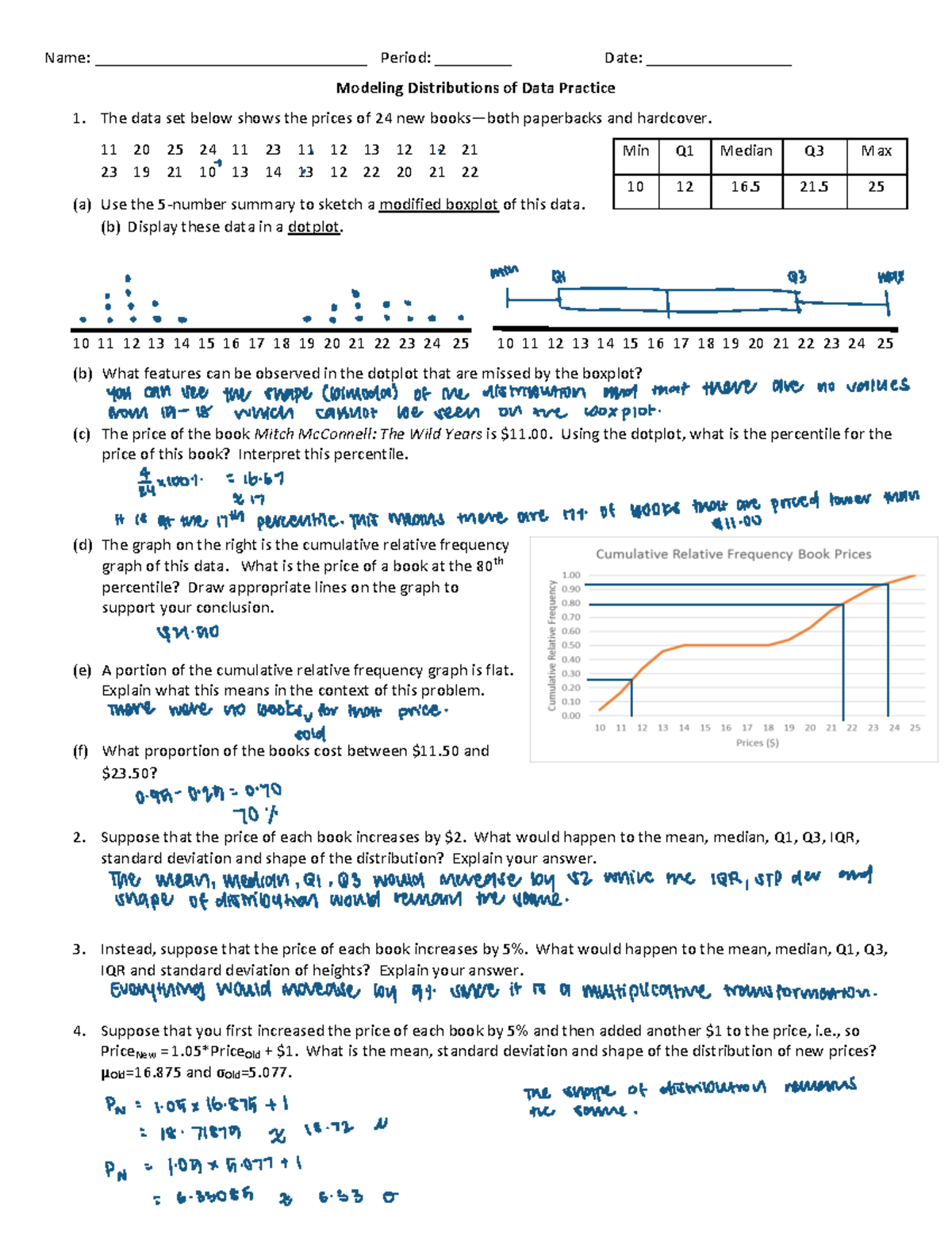 02 Modelling Distributions of Data Practice - Name ...