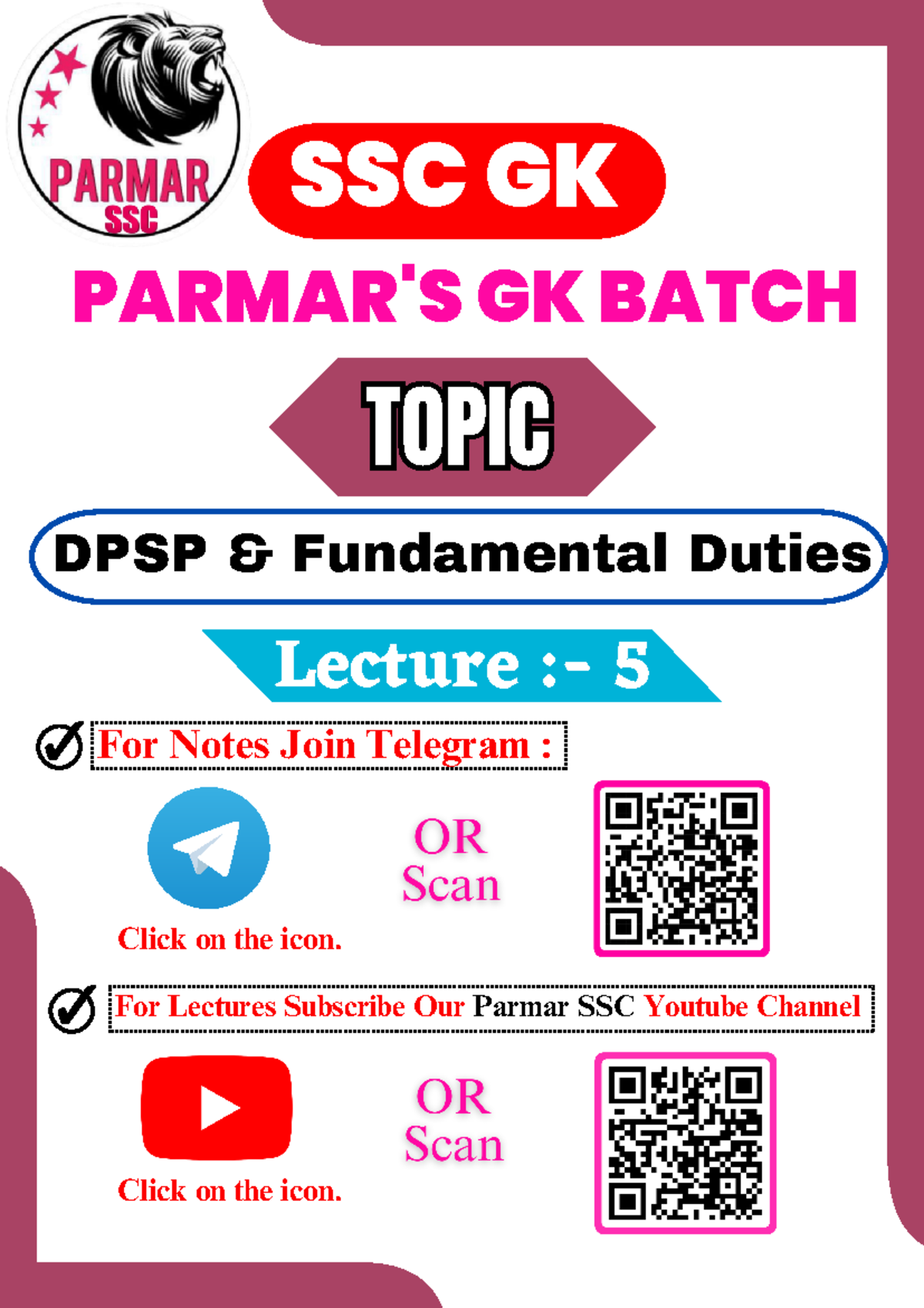 087) DPSP & Fundamental duty notes - SSC GK DPSP & Fundamental Duties ...