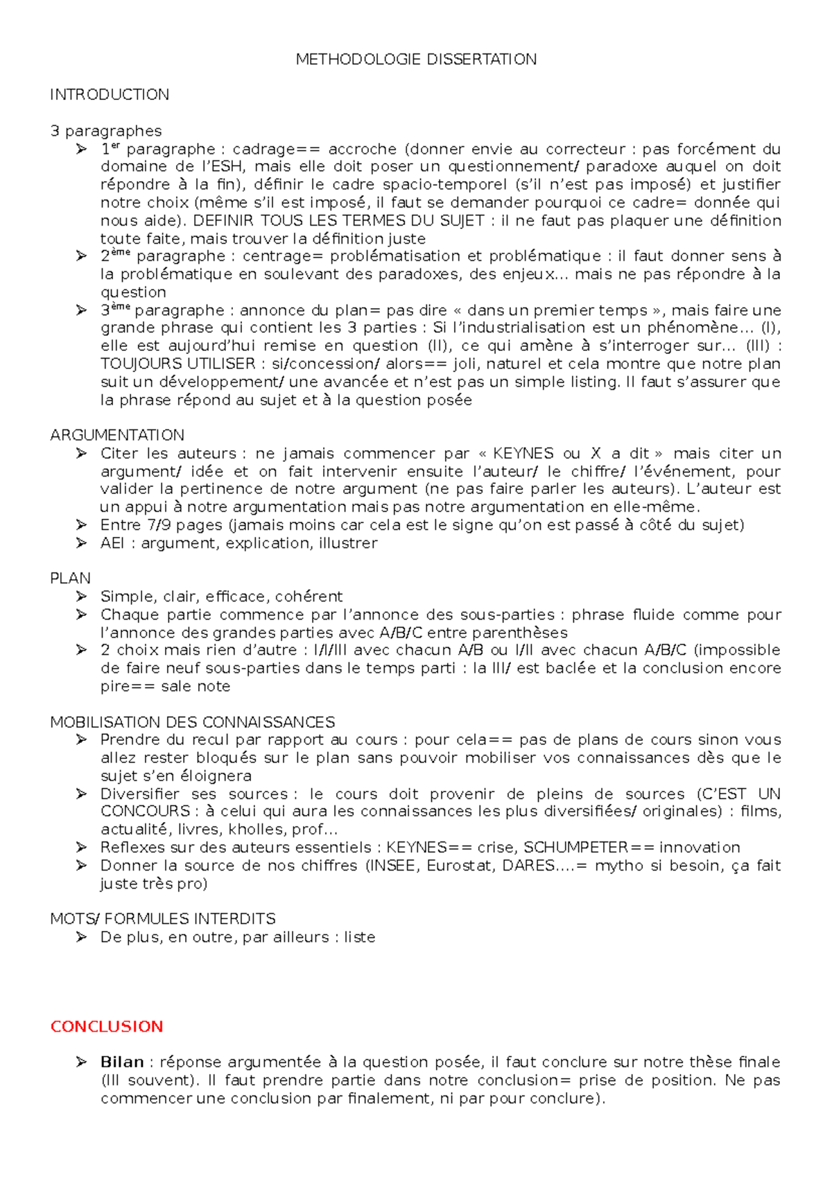 Méthode éco cours - METHODOLOGIE DISSERTATION INTRODUCTION 3 ...