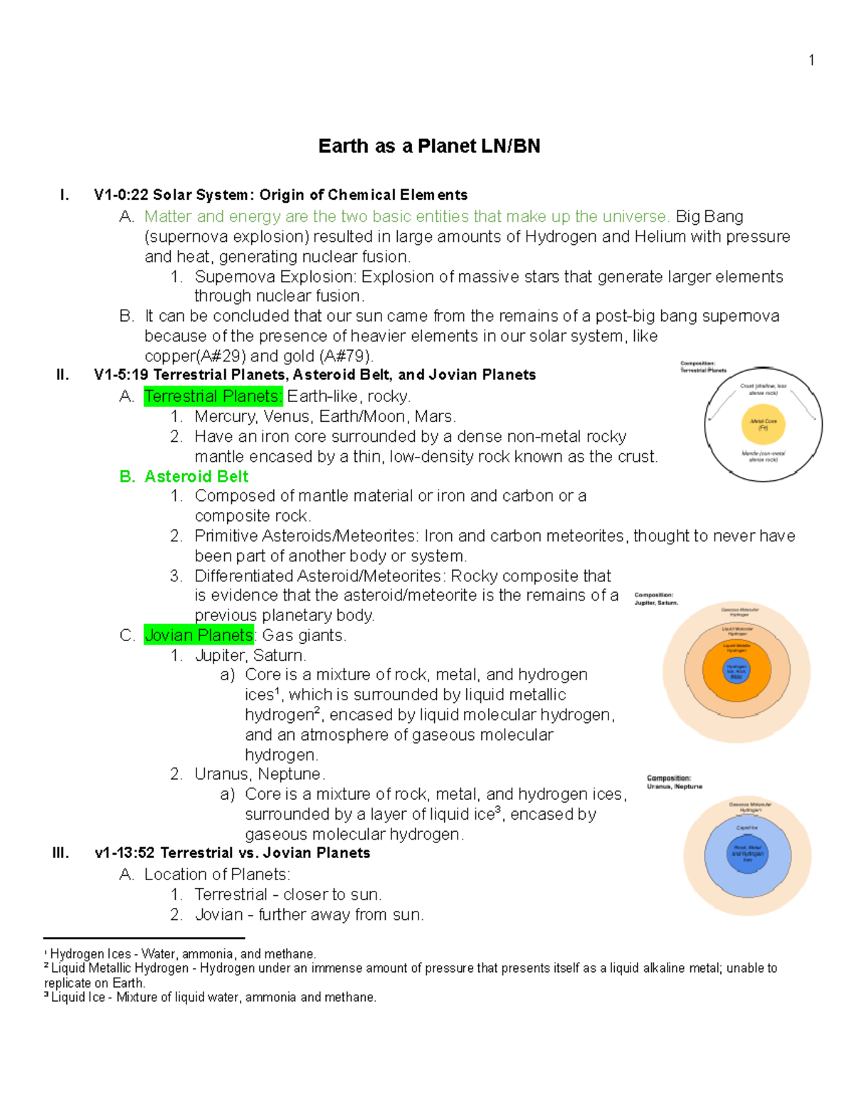 Physical Geology: Earth as a Planet - Earth as a Planet LN/BN I. V1-0: ...