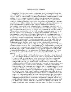 Eng comp 3 first proj writing notes - Assignment 3-6 Project One ...