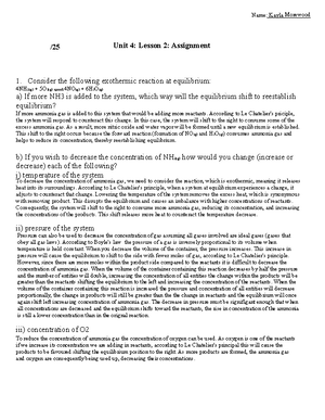 Lesson 12 activity 1a - grade 12 university chemistry assignment - 1 ...