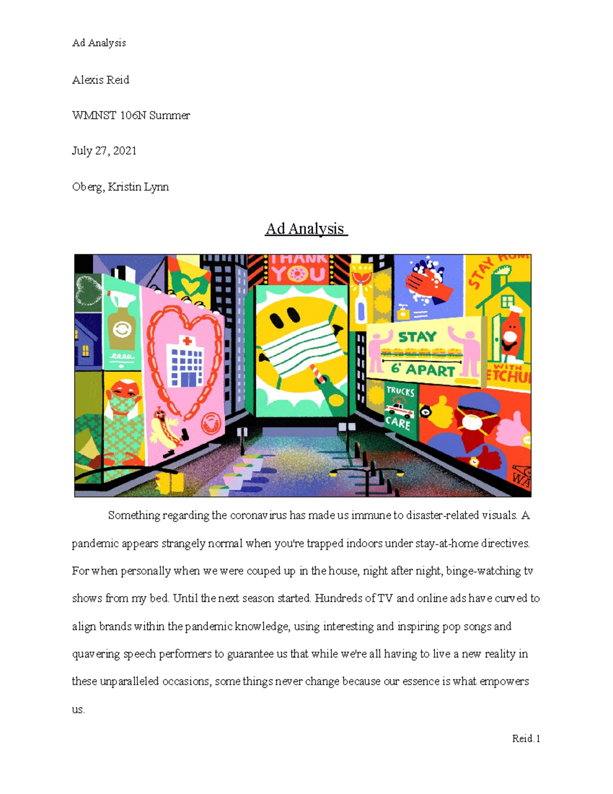 Ad Analysis - Hero - Ad Analysis Alexis Reid WMNST 106N Summer July 27 ...