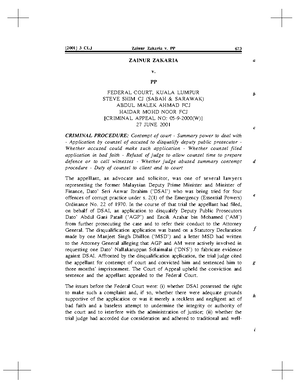 Peguam Negara Malaysia v Mohd Kassim Abd Hamid [2022] 6 clj 41 - [2022 ...
