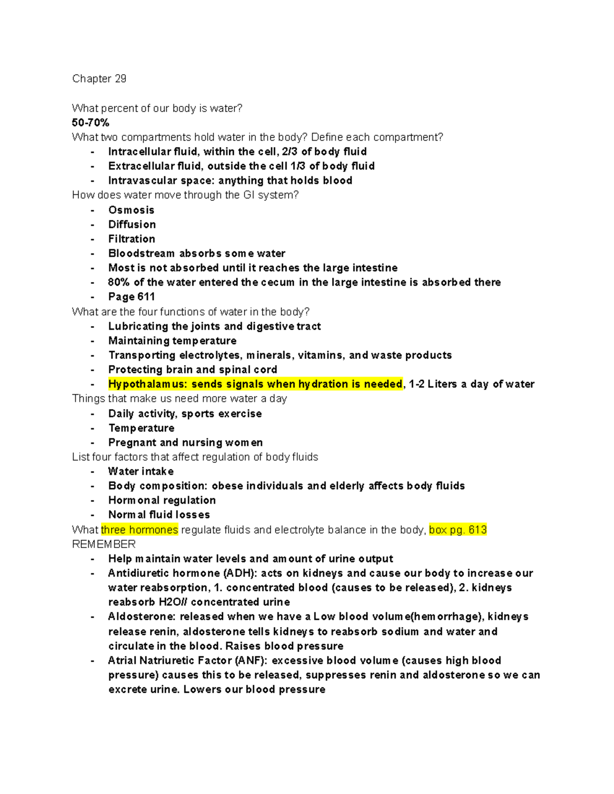 Content Section 8 Worksheet Outline - Chapter 29 What percent of our ...
