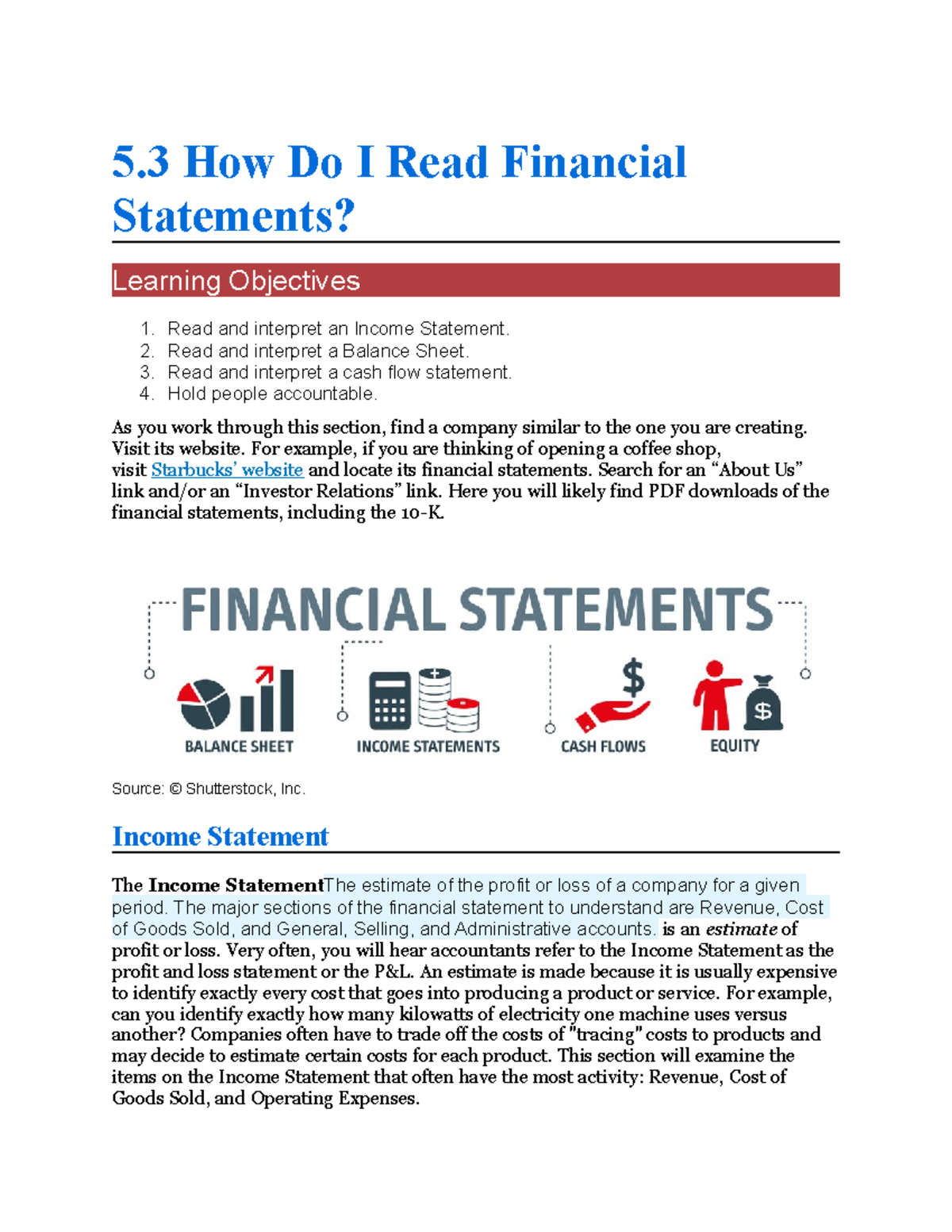 5.3 How Do I Read Financial Statements - 5 How Do I Read Financial ...