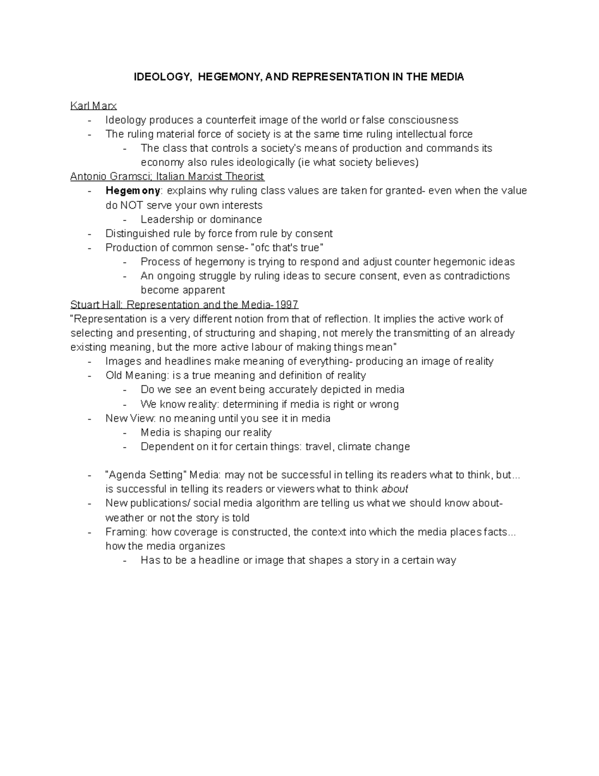 Unit 2 Lesson 5: Ideology, Hegemony, and Representation in the Media ...