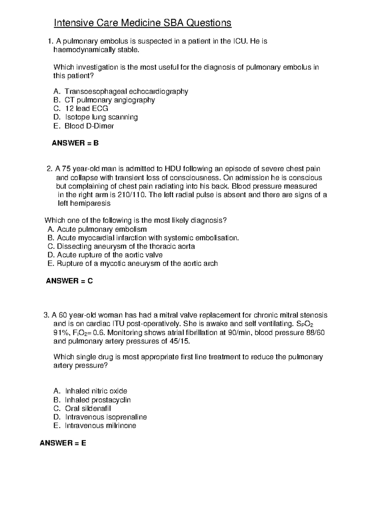 EXM-SBA-Specimens - Fficm SBA sample questions March 2022 0Fficm SBA ...
