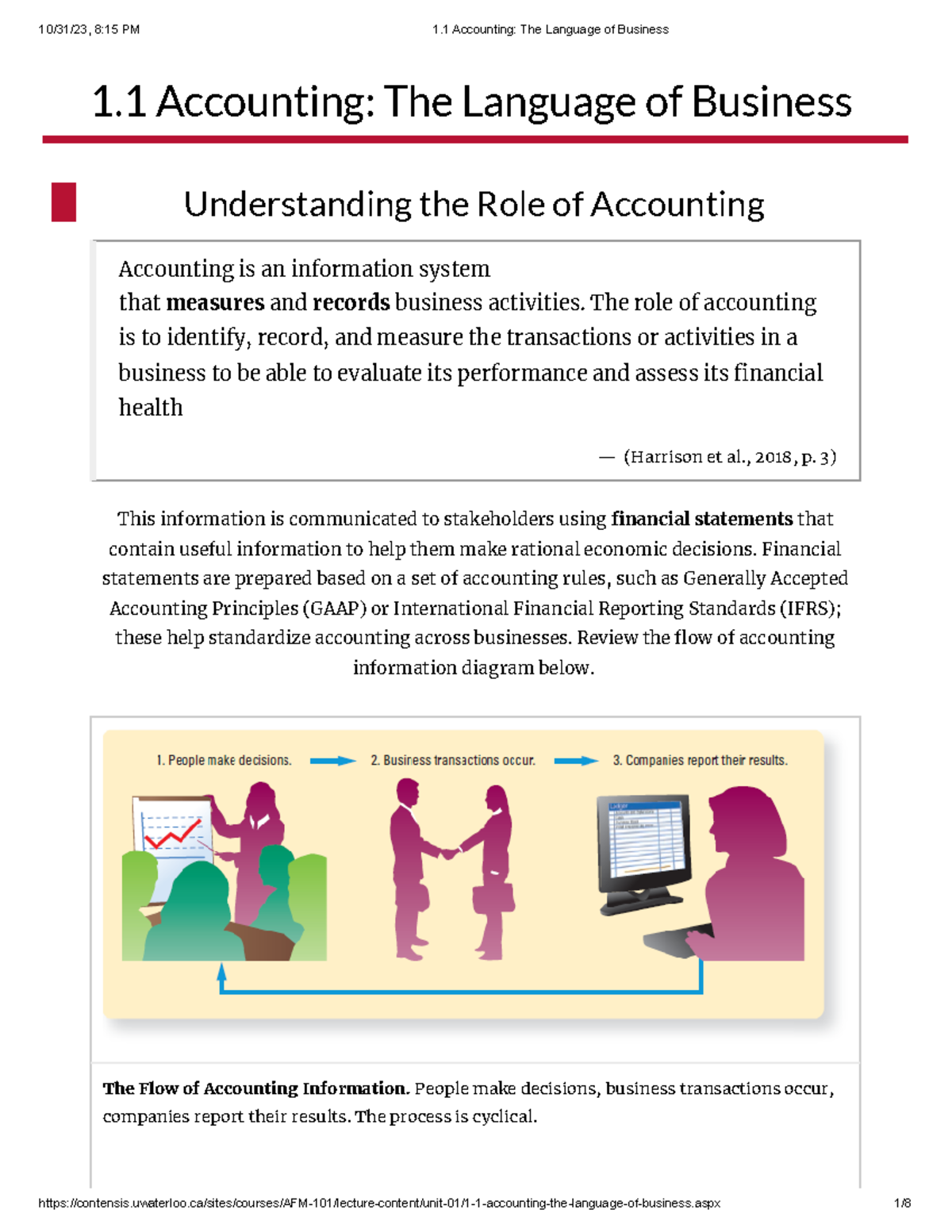 1.1 Accounting The Language of Business - 1 Accounting: The Language of ...