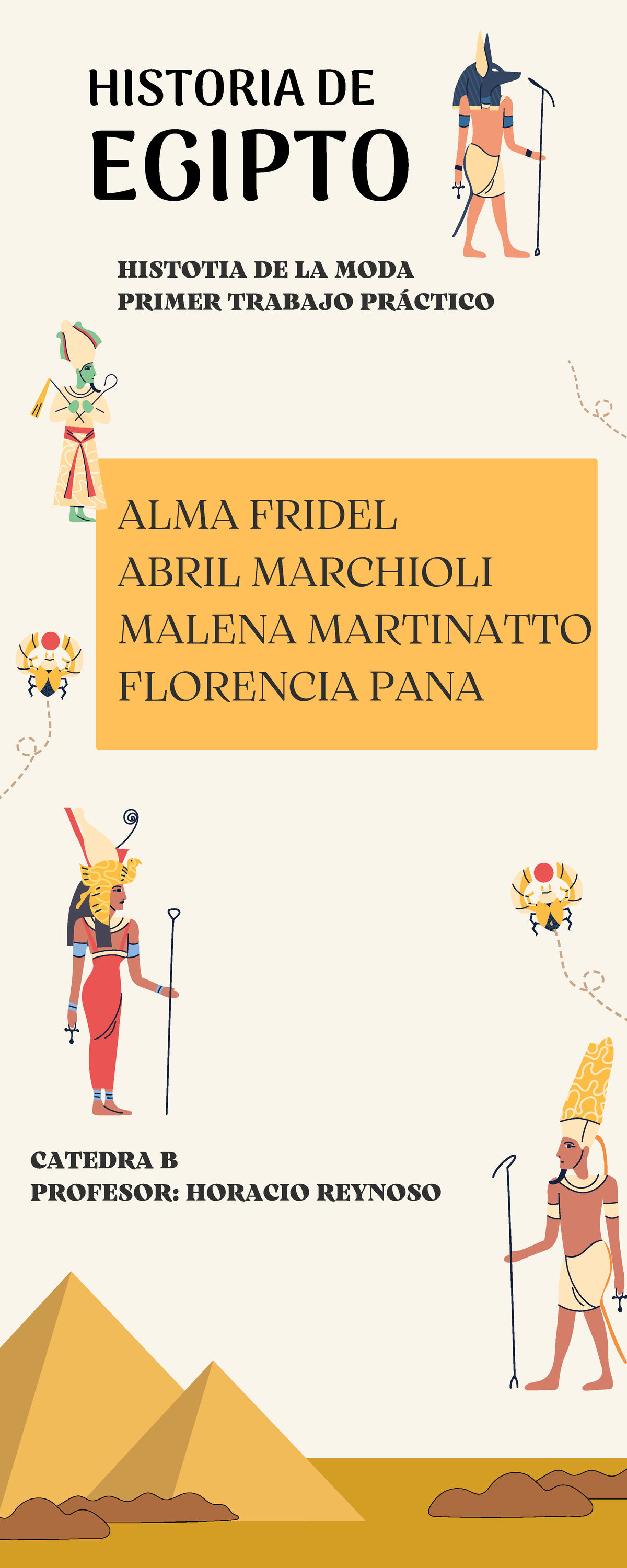 Infografía Historia de Egipto Ilustrada Beige y Amarillo - HISTORIA DE ...