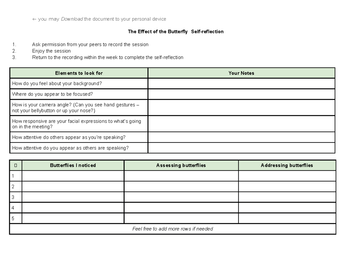 🐝 The Effect of the Butterfly Reflection - ← you may Download the ...