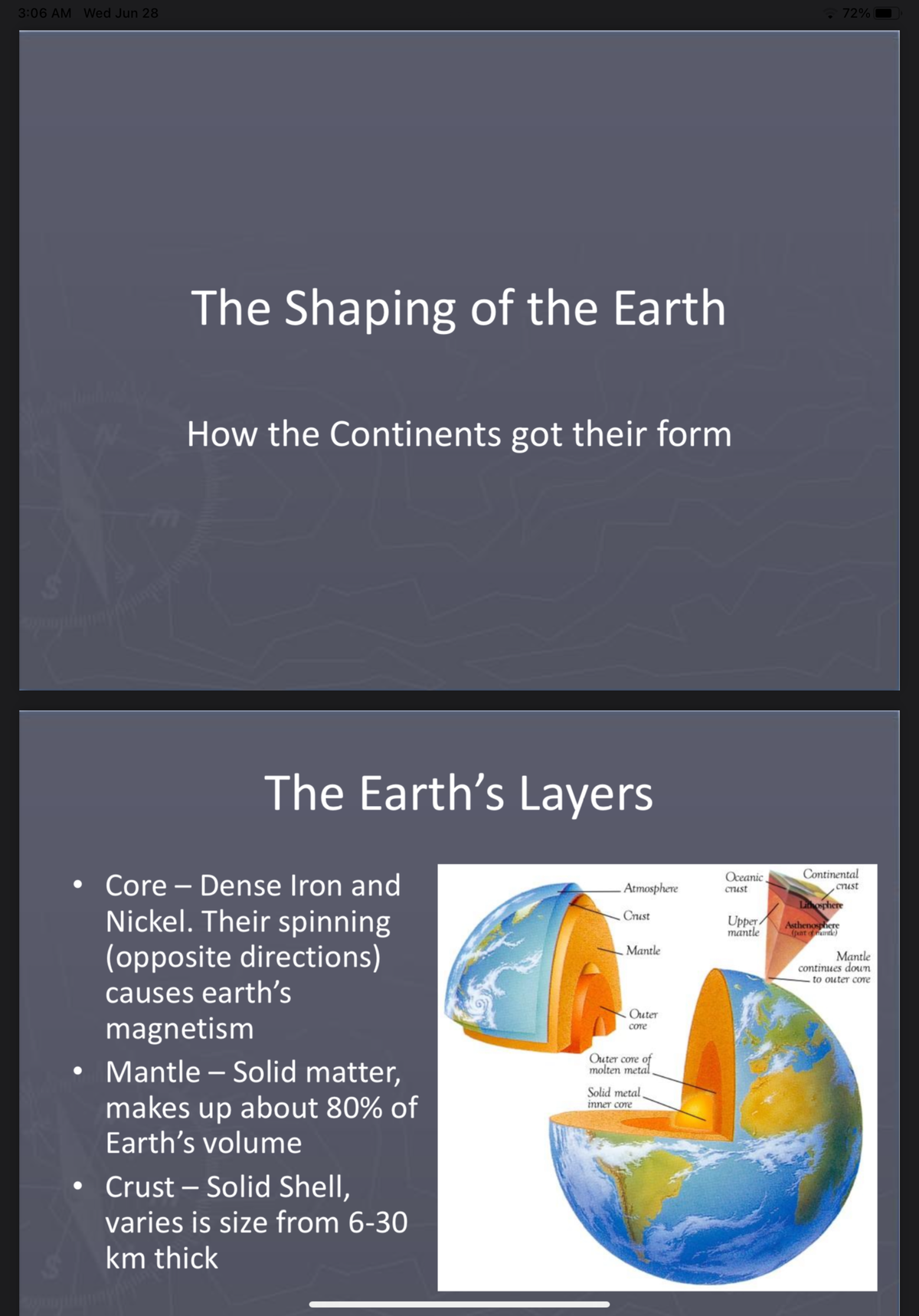 Shaping the earth - Studocu
