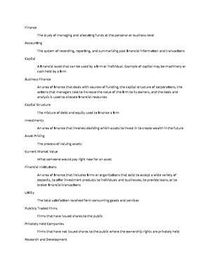 D076 Study Guide Finance Skills for Managers Completely Finished with ...