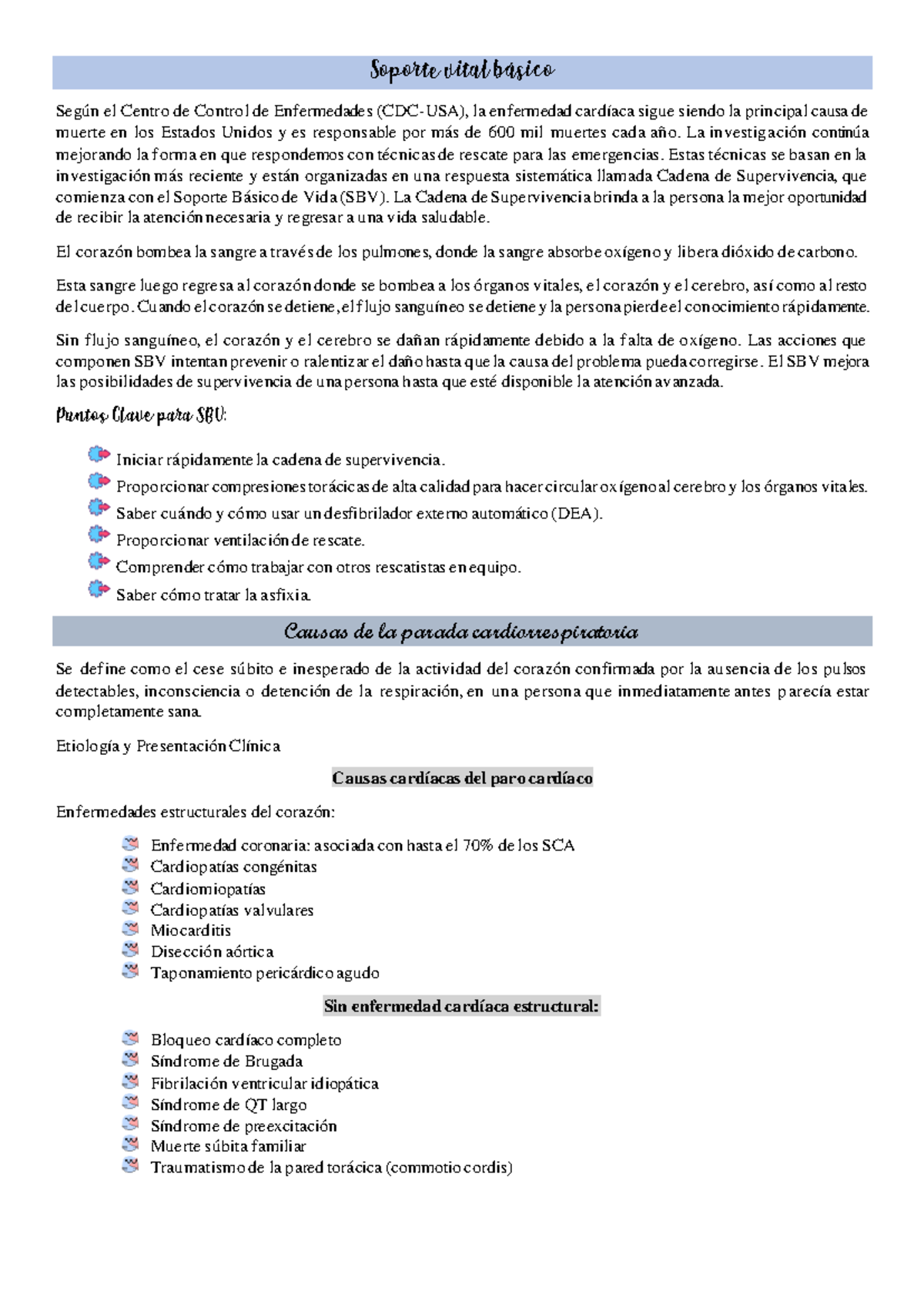 Guía 4 GIRD SCMB Ash y Eli - Soporte vital básico Según el Centro de ...