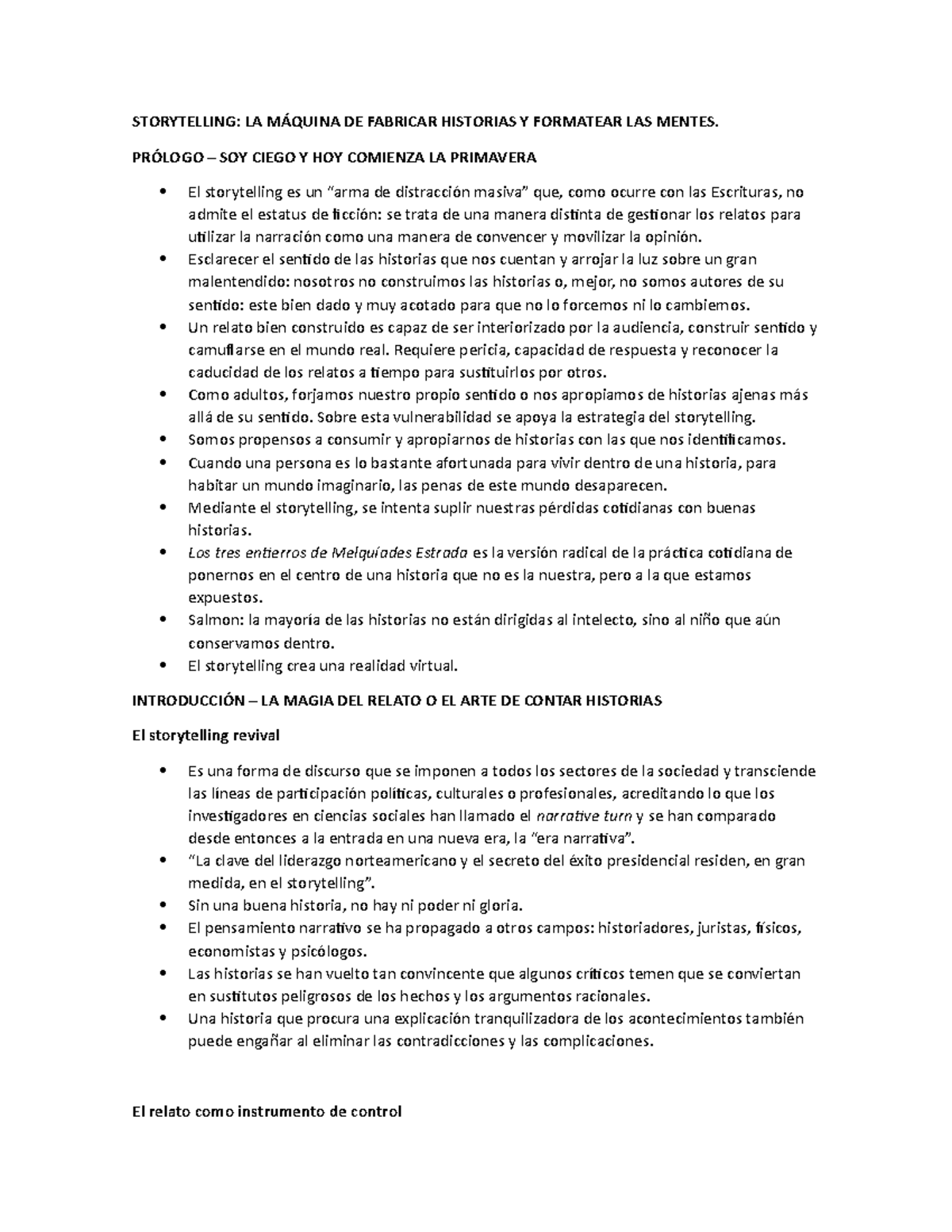 Storytelling - Salmon control 3 CNS 1 2021-II - Comunicación Narrativa ...