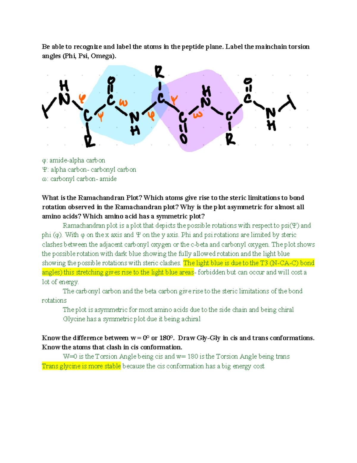BCMB4010 - lecture notes per vsg - Be able to recognize and label the ...
