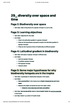 Ecology-Evolution - Unit 1 Notes - BIOS 207 - Studocu