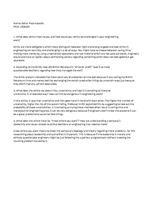 November 2, 2021 - Learning about Engineering ethics. Bad engineering ...