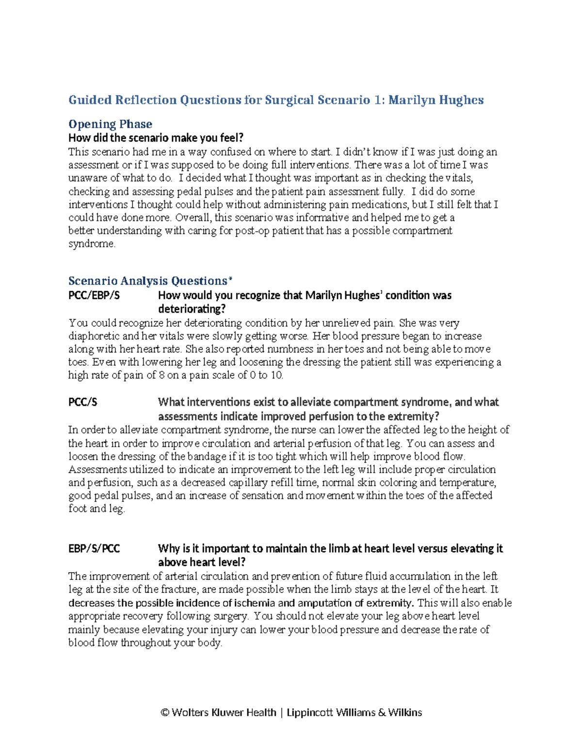 VSim Marilyn Hughes Reflection Questions LM - Guided Reflection ...