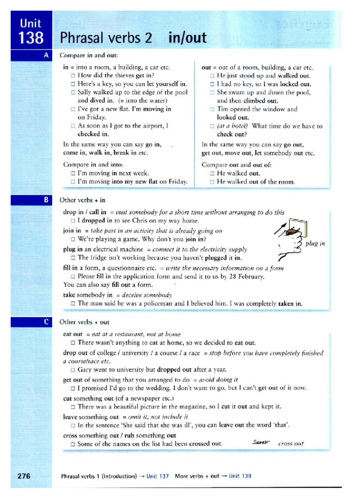 Phrasal Verbs 138a - Practice materials for the second semester of the ...
