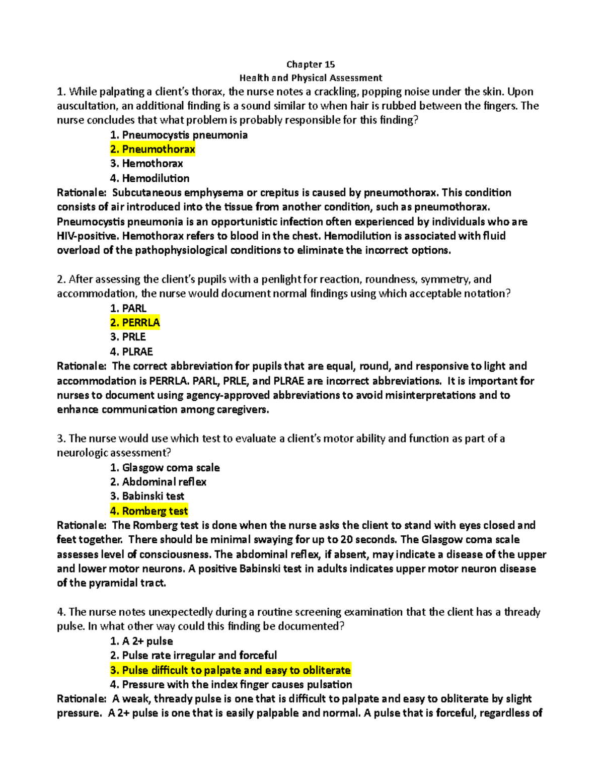 Hogan Chapter 15 - Comprehensive review for NCLEX-RN - Chapter 15 ...
