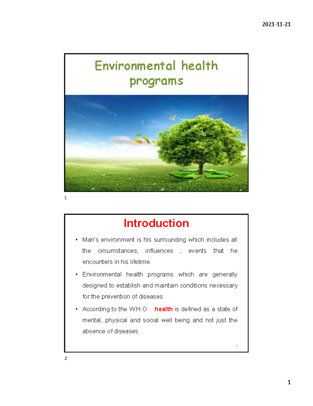 Environmental health programs - Environmental health programs ...