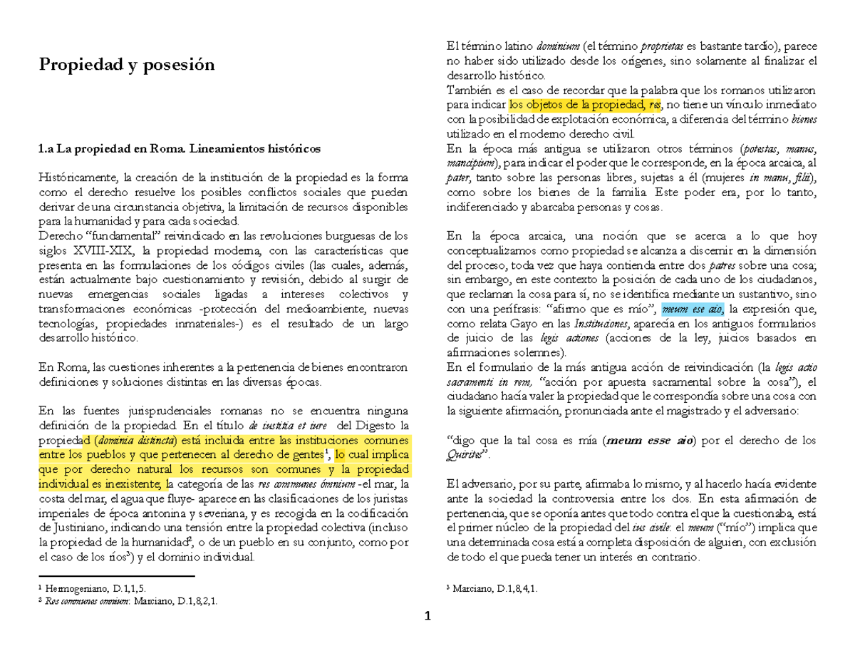 Propiedad y posesión - lectures - Propiedad y posesión 1 La propiedad ...