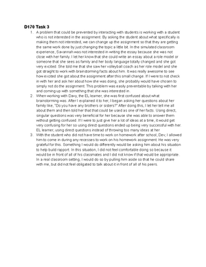 Task 3 D170 - passed - D170 - WGU - Studocu