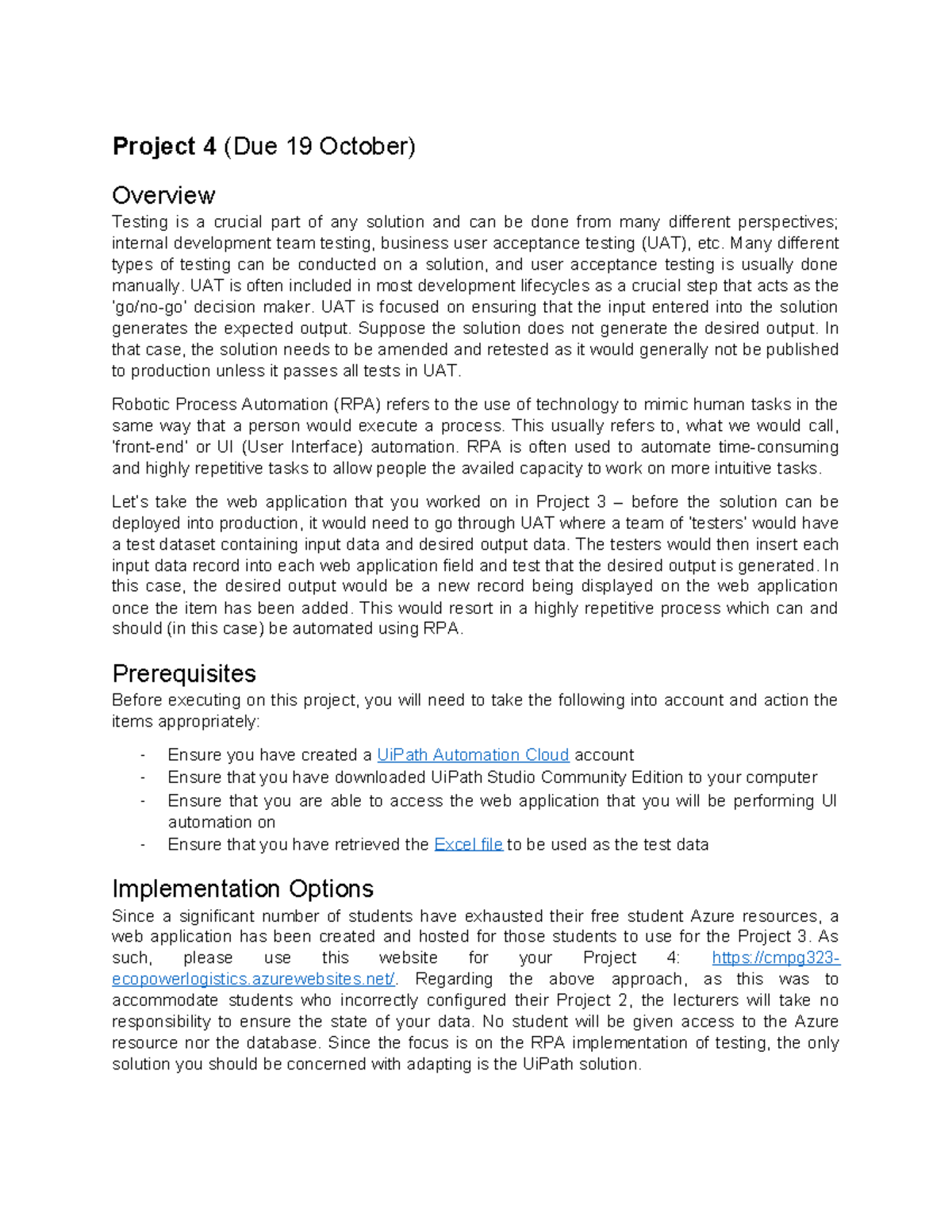 CMPG 323 - Project 4 - Project Brief - Project 4 (Due 19 October ...