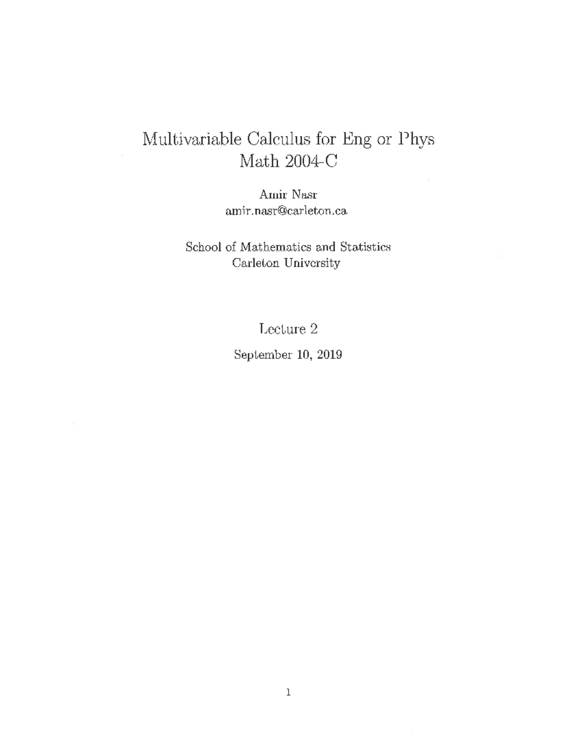 Lecture notes 23 - Math 2004 - Studocu