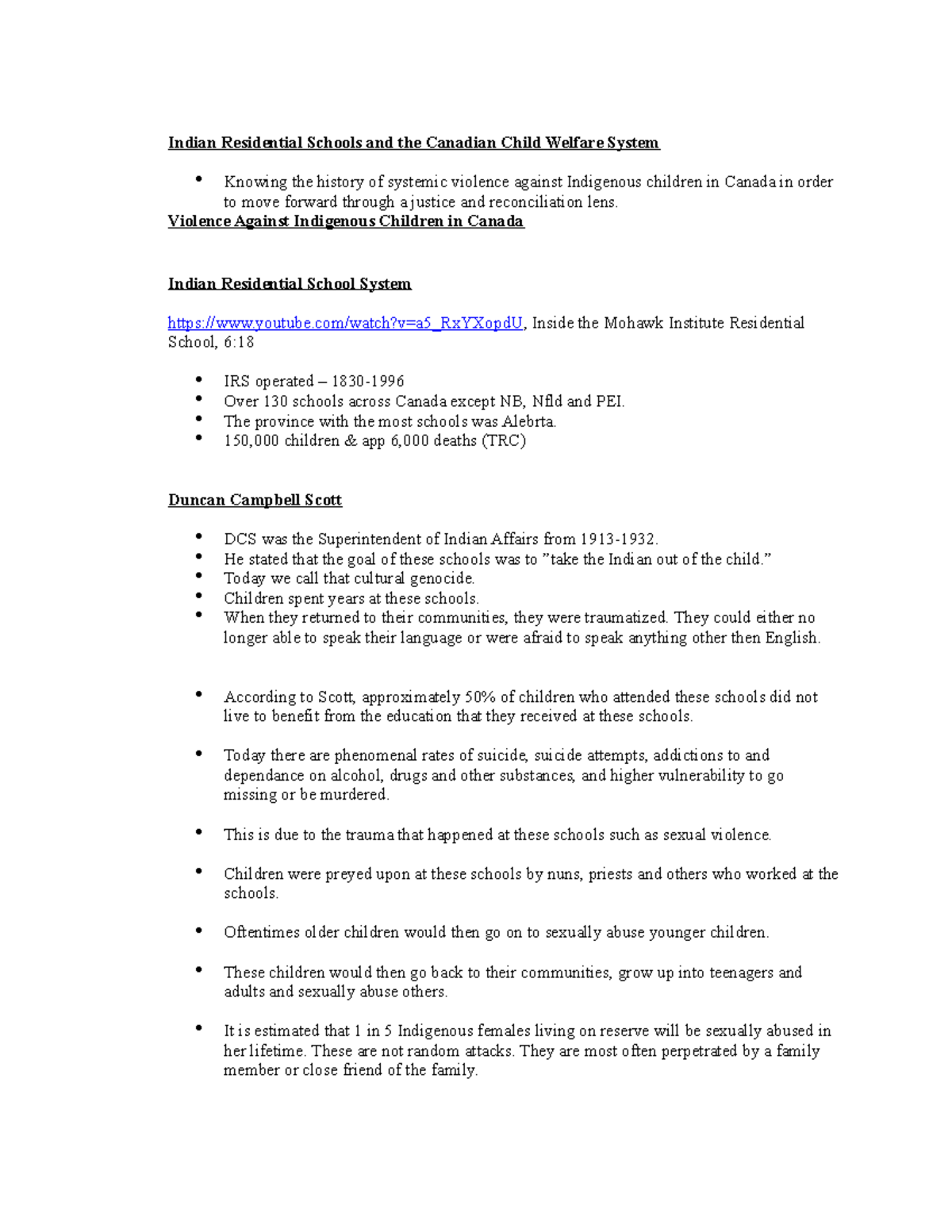 Id lesson 3 - Lec 3 - Indian Residential Schools and the Canadian Child ...