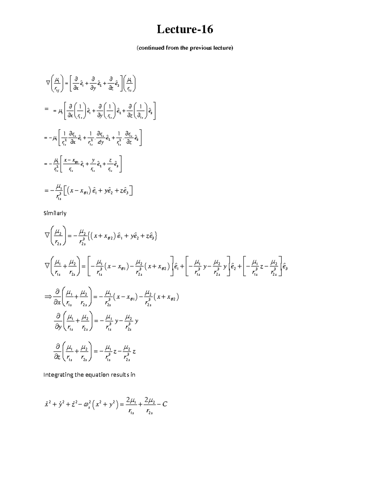 Lecture-16 - Aerospace Engineering - Lecture- (continued from the ...