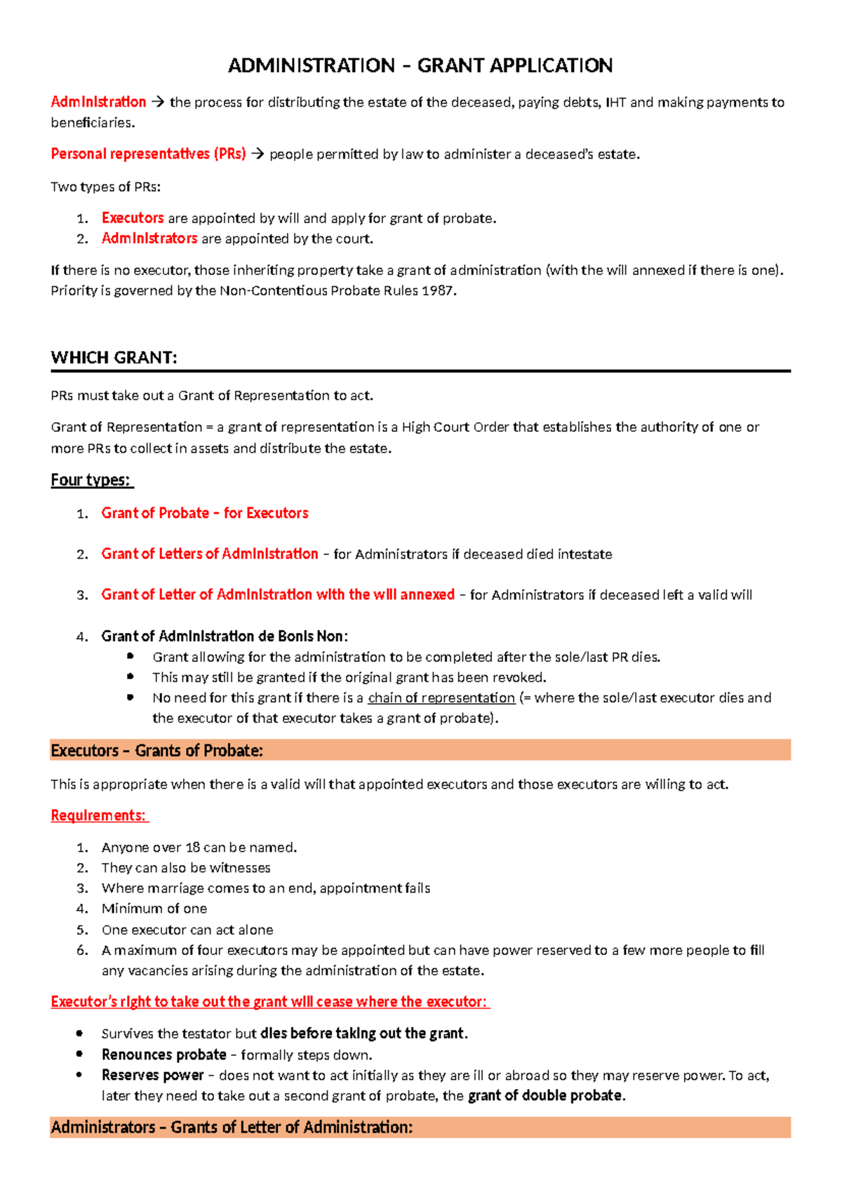 Administration - Grant Application - ADMINISTRATION – GRANT APPLICATION ...