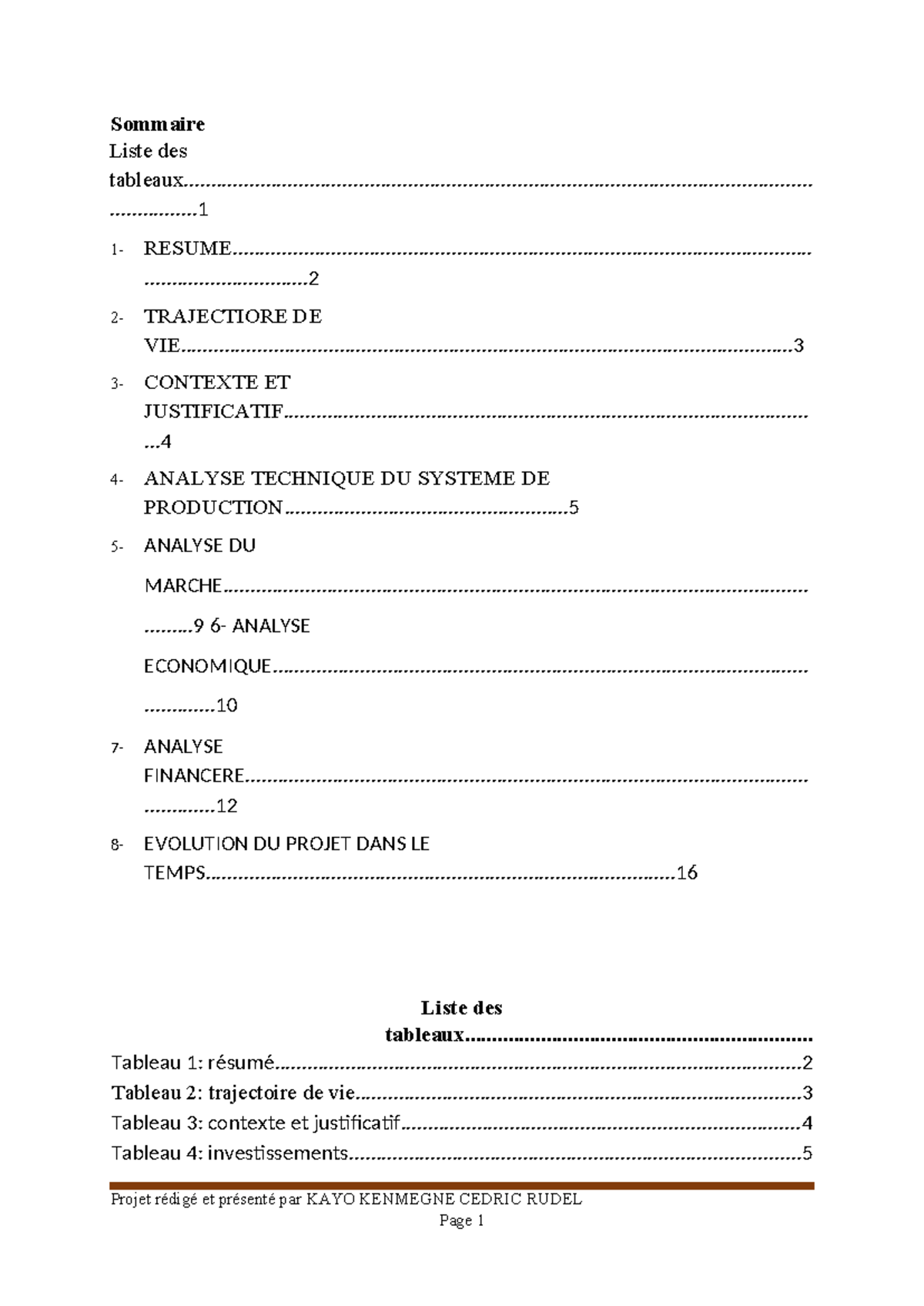 594199254-Projet delevage de lapins - Sommaire Liste des - Studocu