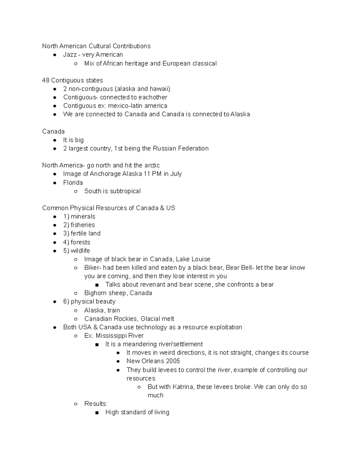 Chapter 5 United States and Canada - North American Cultural ...
