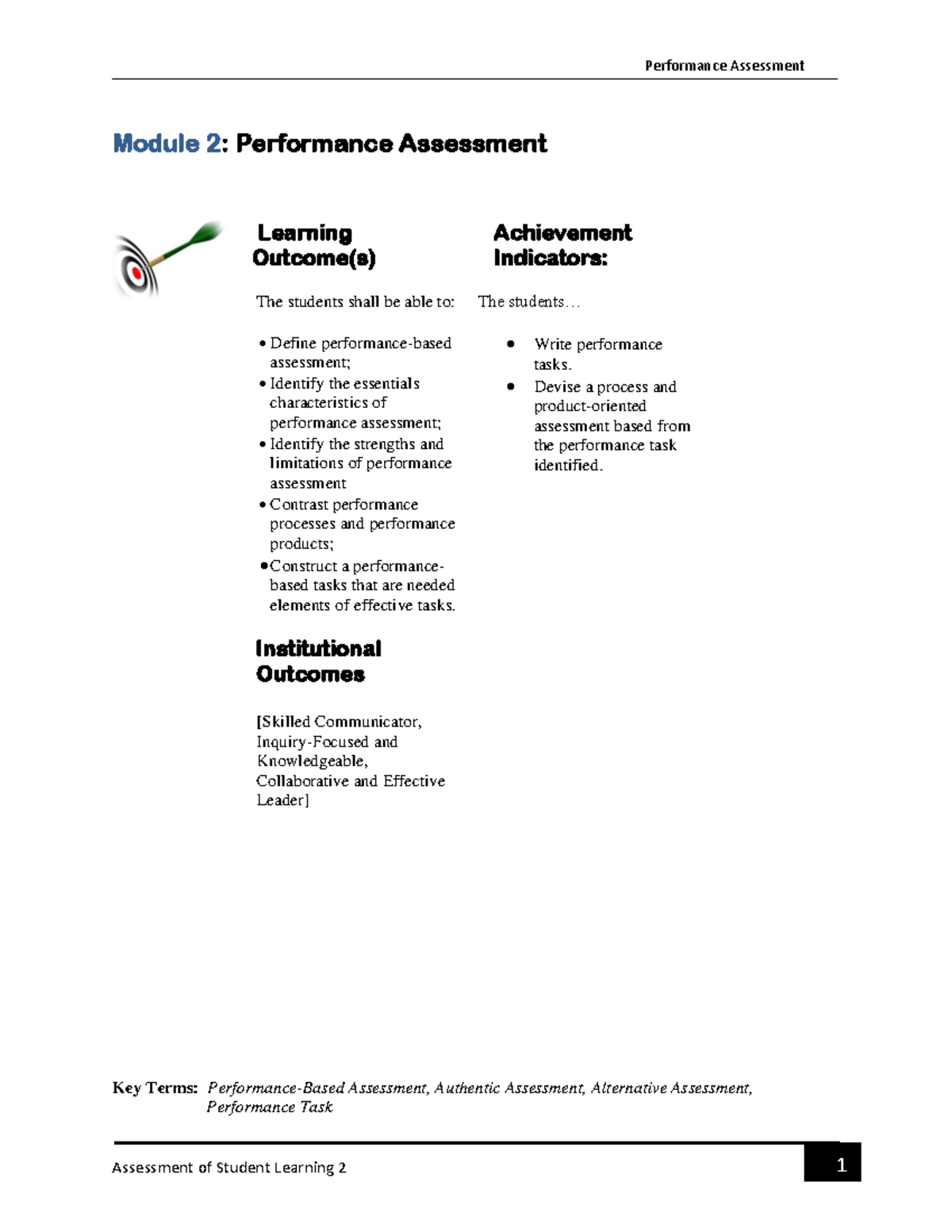 Module 2 Performance Assessment FInal Output 1 12 - Module 2 ...
