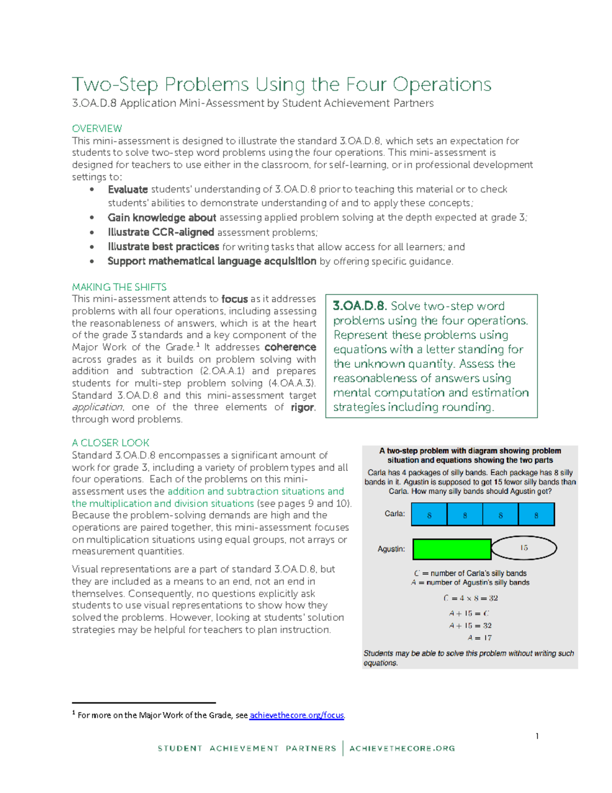 3.OA.D.8 Two-Step Problems Using the Four Operations - Two-Step ...