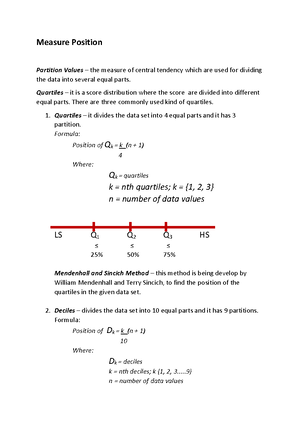 The Percentile Rank (Ungrouped Data) - The Percentile Rank Is typically defined as the ...
