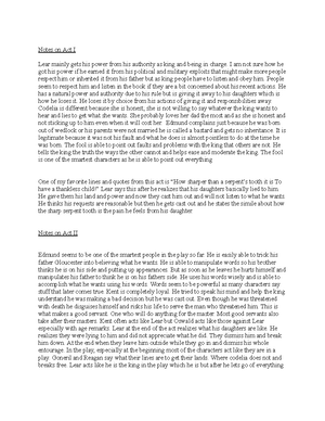 Tragedy and King Lear - Worksheet - In what ways does King Lear fulfill ...