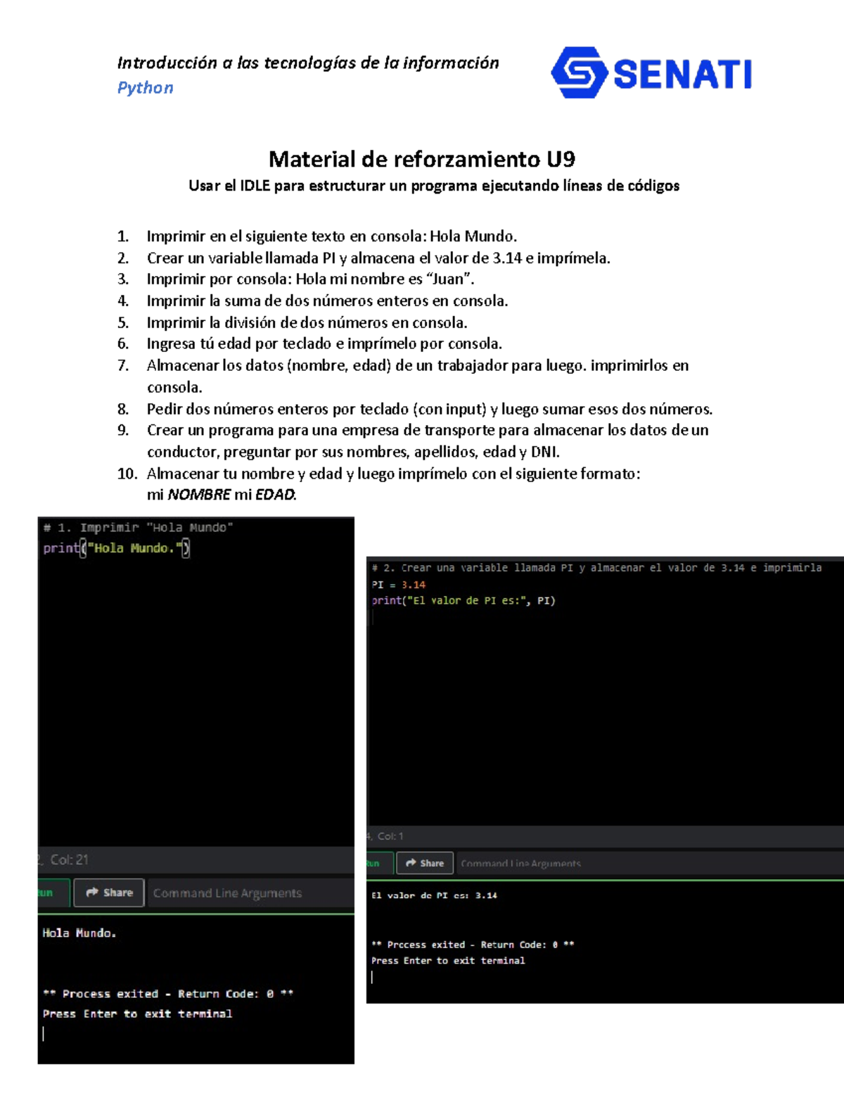 Material de reforzamiento U9 - Introducción a las tecnologías de la ...