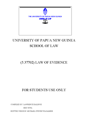 Law of agency student notes 054313 - THE UNIVERSITY OF PAPUA NEW GUINEA ...