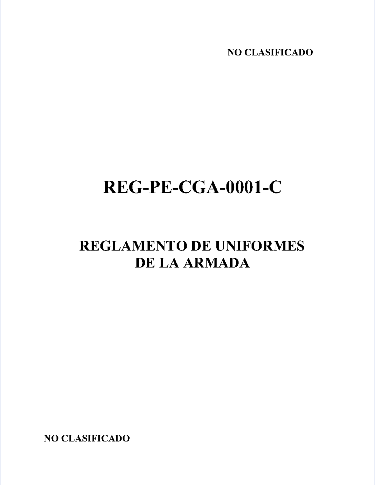 Uniformes armada - NO CLASIFICADONO CLASIFICADO REG-PE-CGA-0001-CREG-PE-CGA-0001-C REGLAMENTO DE ...