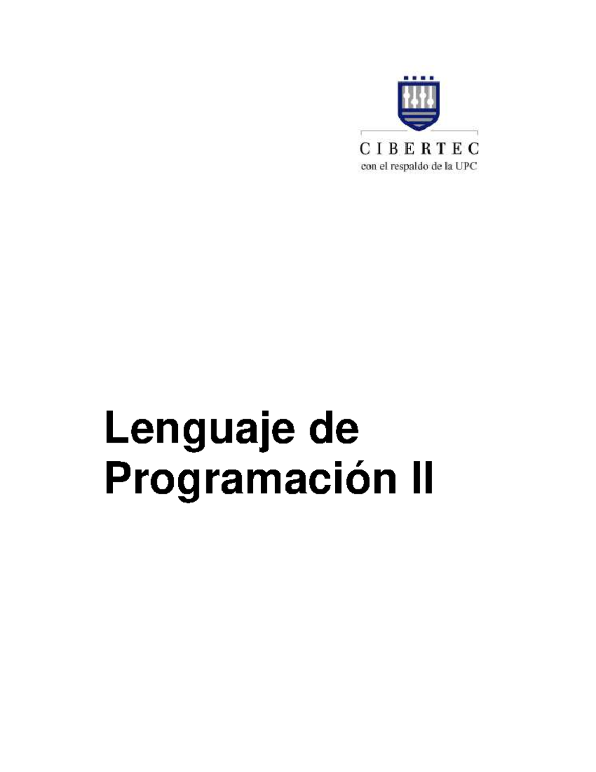 Lenguaje de Programacion II - Lenguaje de Programación II - Studocu