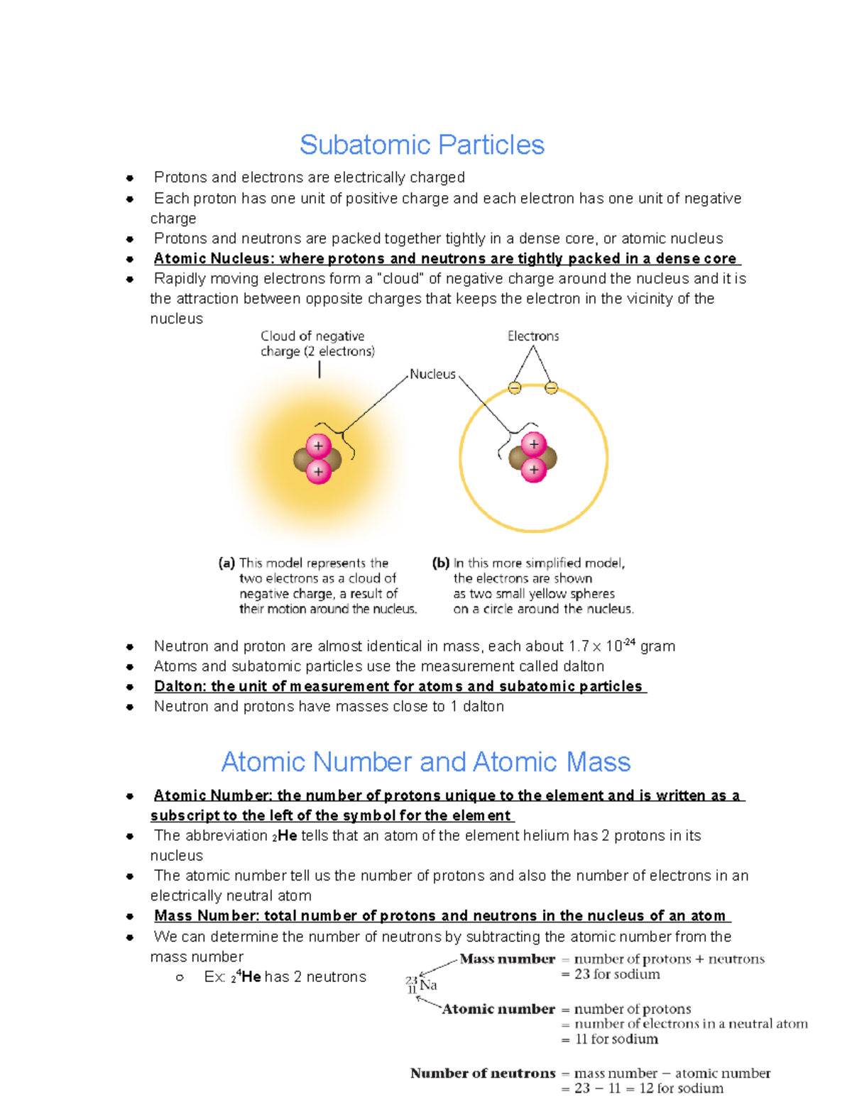 2.2 An Element's Properties Depend on the Structure of its Atoms ...