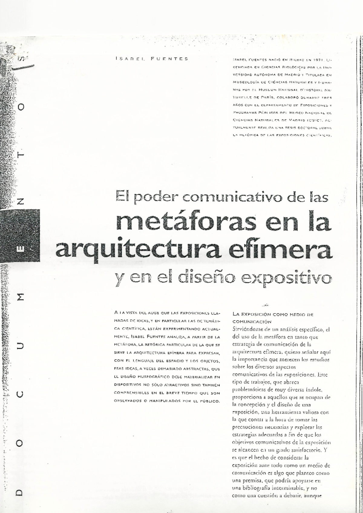 El poder comunicativo de las metaforas en la arquitectura efime ...