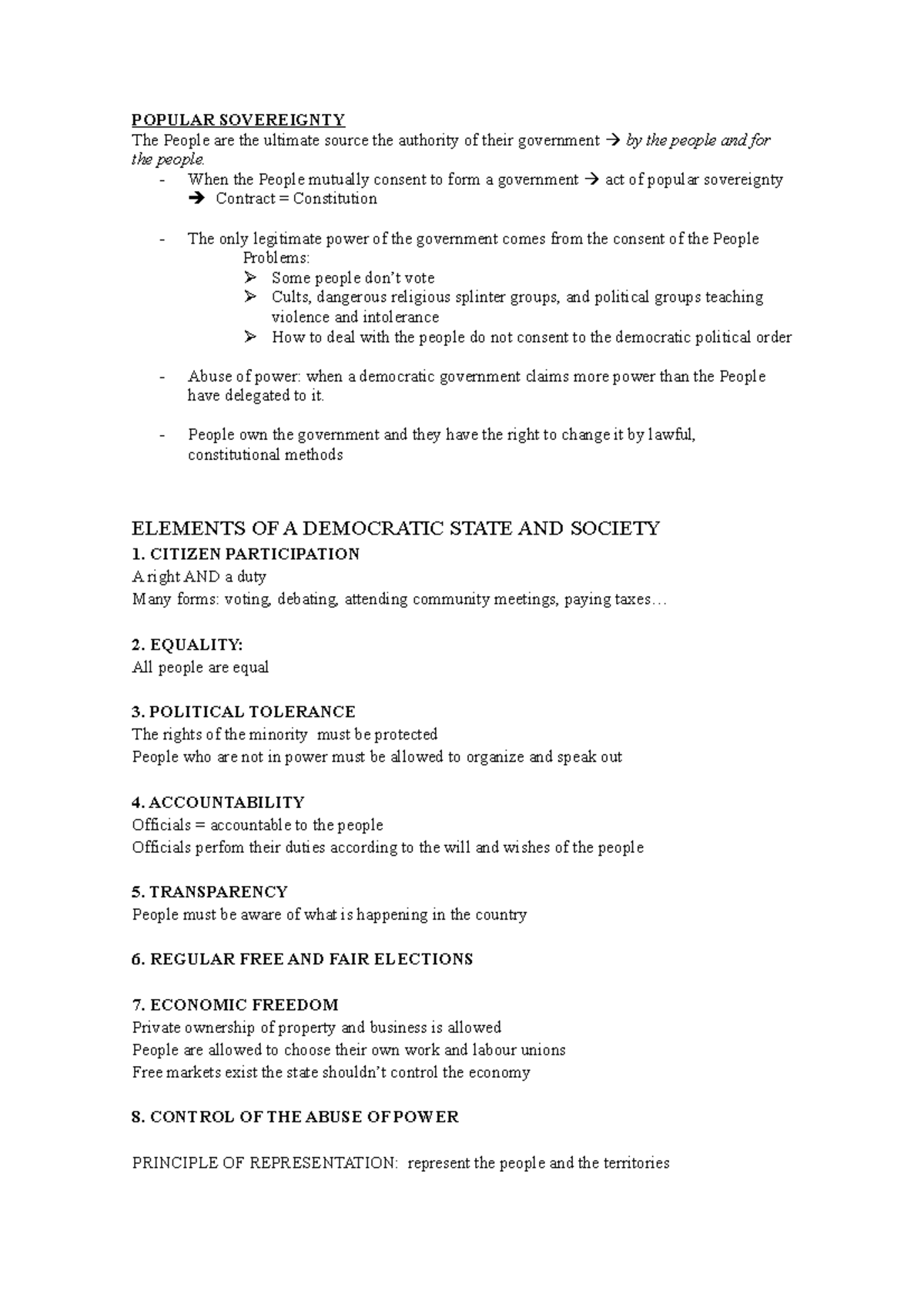 Popular Sovereignty - magistral - POPULAR SOVEREIGNTY The People are ...
