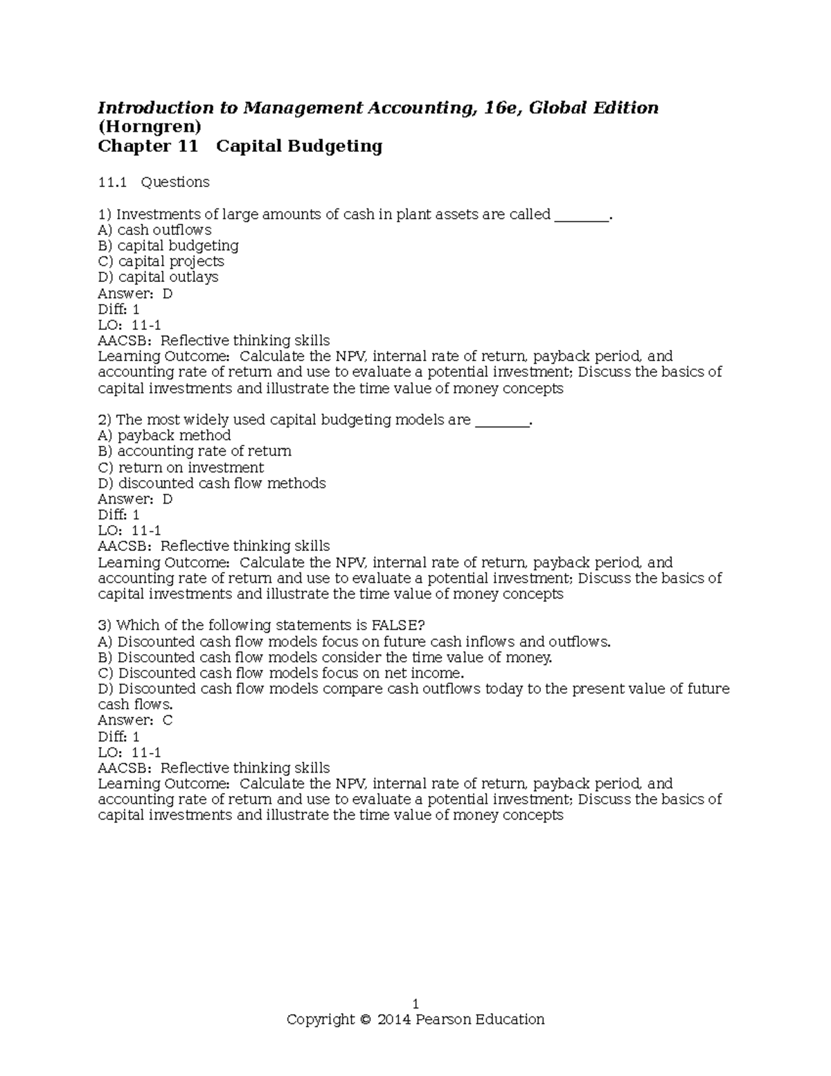 Horngren ima16 tif 11 GE - Introduction to Management Accounting, 16e, Global Edition (Horngren ...